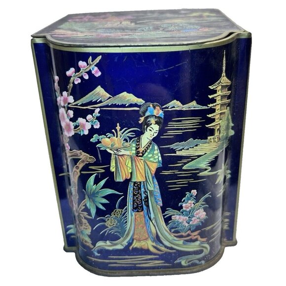 Vintage | Storage & Organization | Vintage Daher Tea Tin Japan Motif Of ...